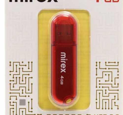 Флешка 4 гб USB Mirex Candy Red