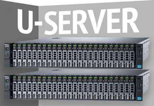 Сервер Dell R730XD 24S 2x87Wv4 HiP 512G H730pm 2x7