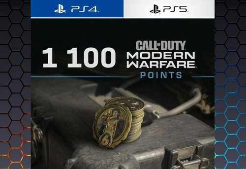 1,100 Call of Duty: Modern Warfare Points PS4