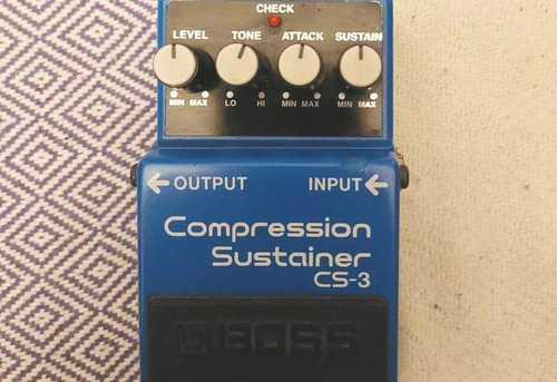 Гитарные педаль boss compression sustainer cs-3