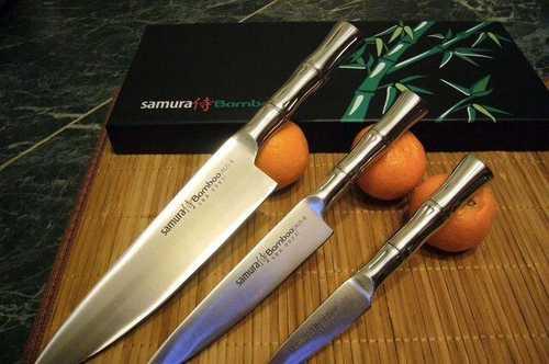 Новый Набор Samura Bamboo SBA-0220, 3 ножа