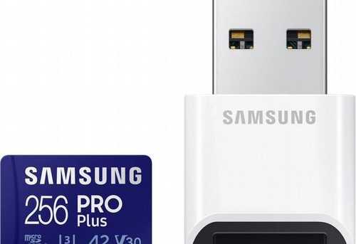 Samsung Micro sdxc Card 256GB PRO Plus + USB Reade