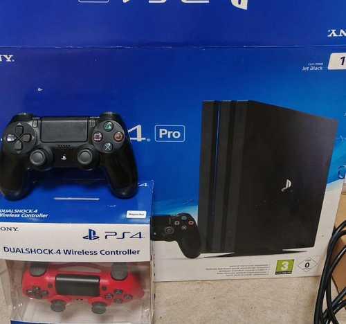 Sony playstation 4 pro 1tb 2 геймпада