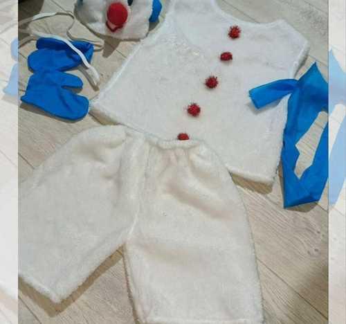 Новогодний костюм снеговик 3-4 года
