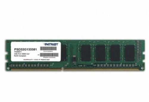 Оперативная память Patriot Memory 2 гб DDR3