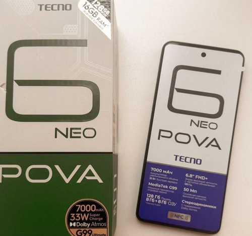 TECNO Pova 6 Neo, 8/128 ГБ