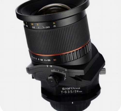 Samyang 24mm f/3.5 (Tilt Shift) Canon EF + макро