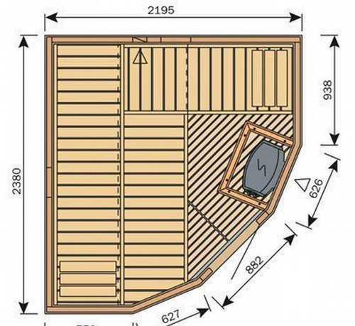 Сауна для дома Harvia Variant S2522M