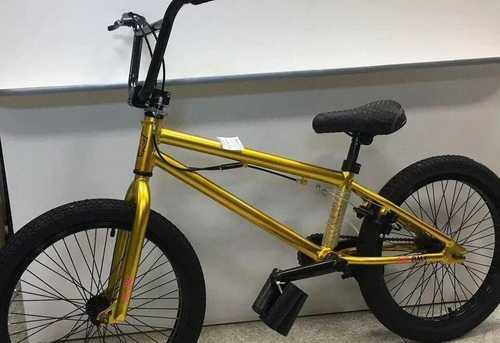 Новый трюковой велосипед Золотой