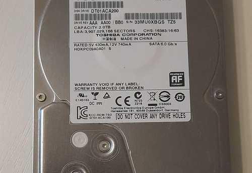 HDD 3.5" Toshiba 2Тб