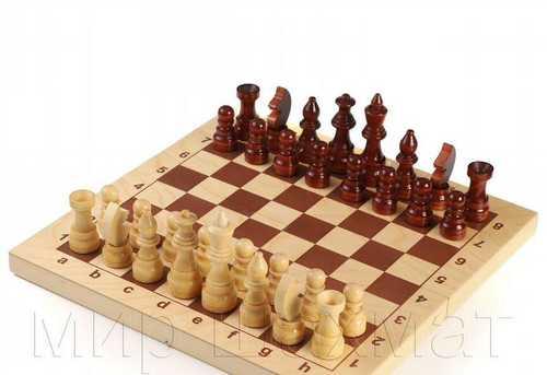 Шахматы деревянные большие с доской 43 см