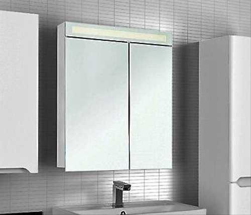 Зеркало-шкаф Dreja Uni 60 белый, с подсветкой