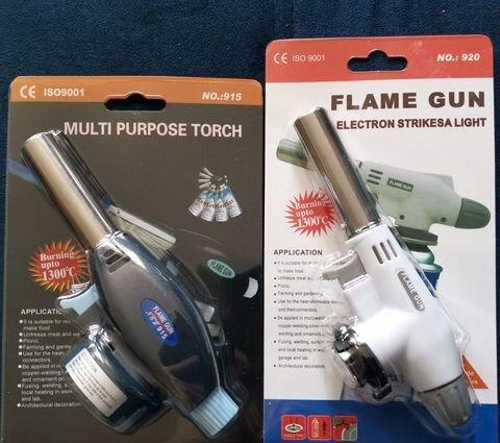 Горелка газовая с пьезоподжигом Flame Gun новая