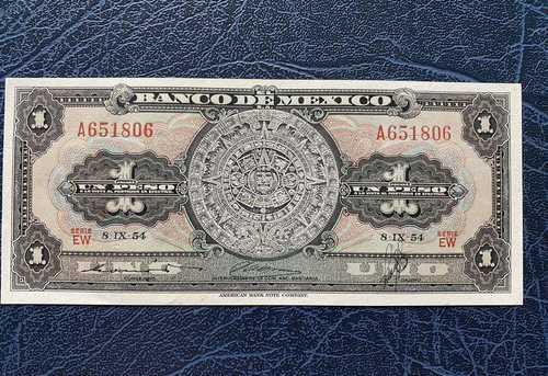 Банкноты Мексики 1, 5 и 2000 песо UNC