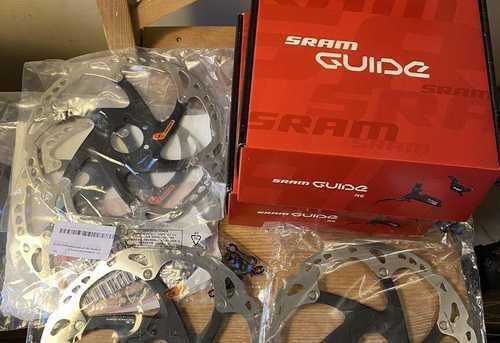 Тормоз 4х Sram Guide Re Роторы 203 ми Shimano