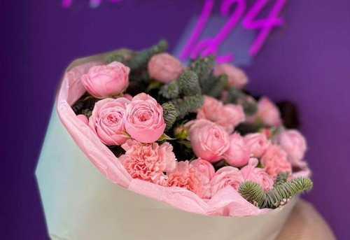 Цветы букет розы Flowers124