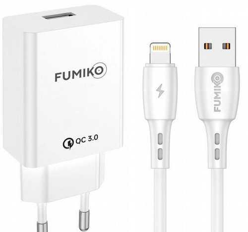 Зарядное устройство fumiko CH03 1USB QC3.0 3А c к