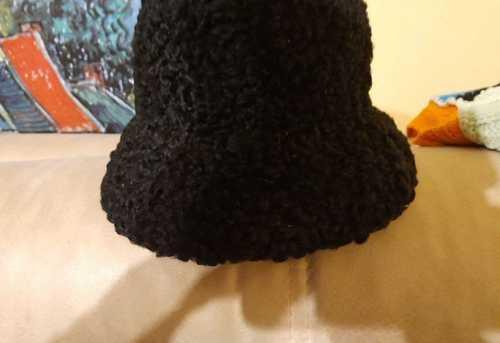 Шапка-капор черная каракулевая