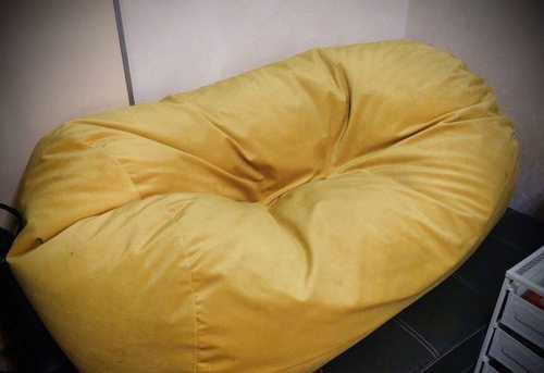 Кресло Soft диван мешок 3XL двухместный желтый