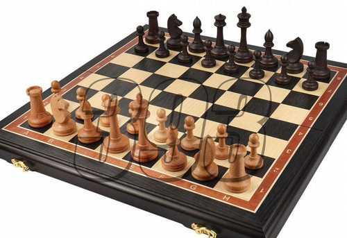 Шахматы Санта-Фе (венге-ясень, утяжелённые (53498)