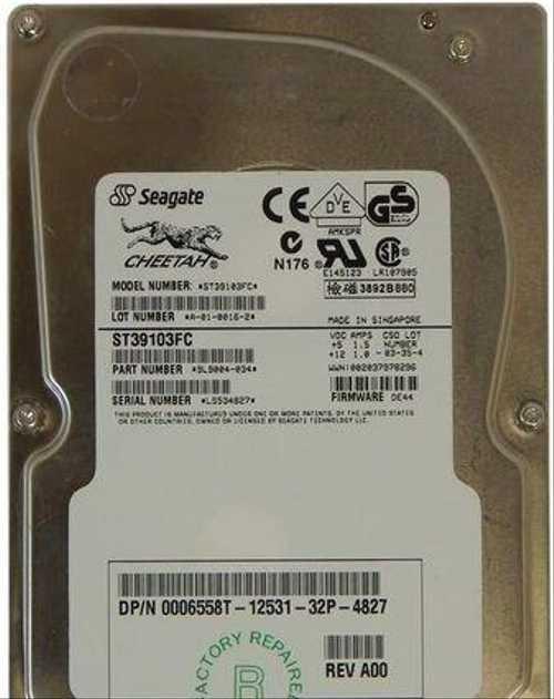 Жесткий диск Seagate ST39103FC 9.10GB scsi 3.5