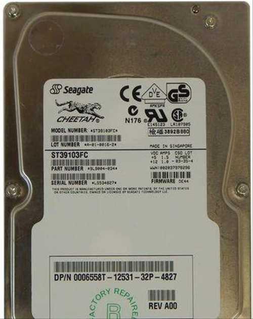 Жесткий диск Seagate ST39103FC 9.10GB scsi 3.5