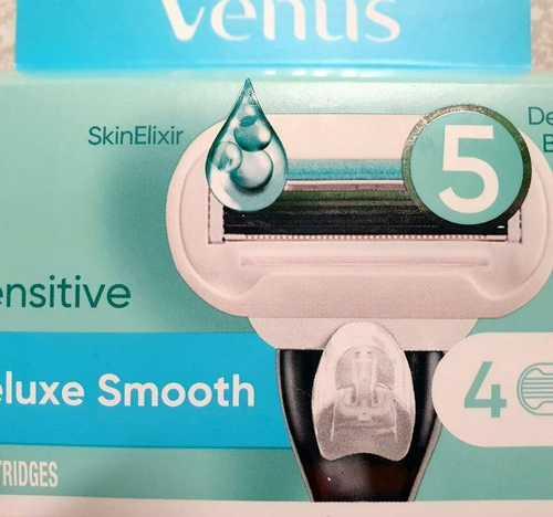 Кассеты Gillette Venus Sensitive 4шт США, оригинал