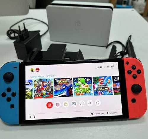 Nintendo switch oled прошитая 256гб