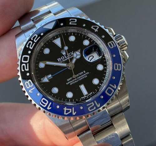 Швейцарские часы Rolex GMT-Master II Batman 116710