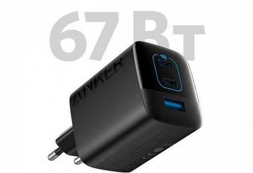 Сзу Anker 336 67W A2674 Black 2USB-C PD + USB-A