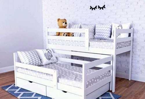 Выкатная кровать для двоих детей