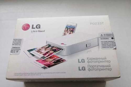 Карманный цветной фотопринтер LG PD233