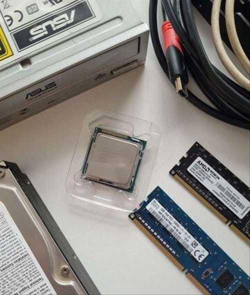 Одним лотом Intel I5-3350P, DDR3 2x2Gb, Seagate 80