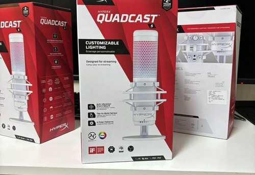 Новый микрофон HyperX Quadcast S (белый, RGB)