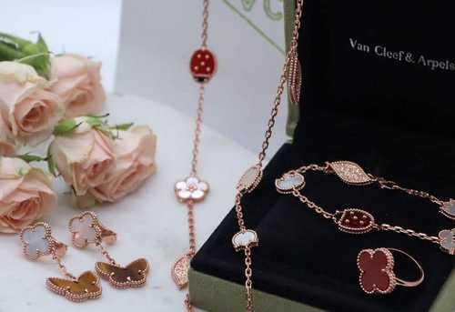 Комплект в стиле Van Cleef Two butterflies