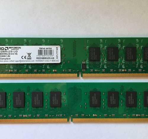 DDR2 800 2x2 гб Обмен