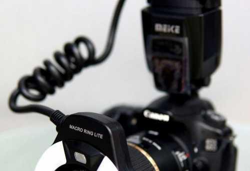 Макро Canon 60D+ Tamron 90 VC+ кольцевая всп
