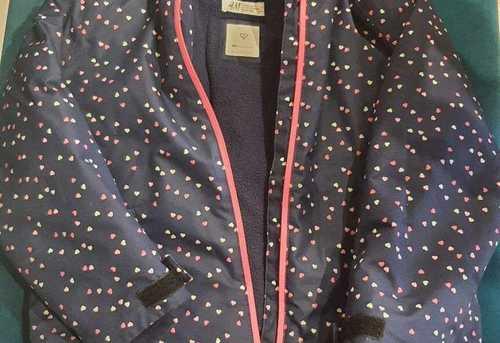 2 демисезонные куртки h&m 122-134