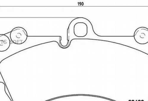 Brembo P85069 Колодки тормозные дисковые передн. p