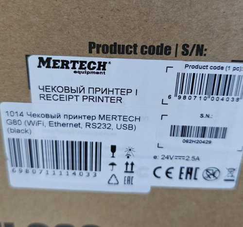 Чековый принтер Mertech mprint G80. Модель 1014