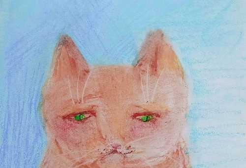 Сладкий персик - картина кот