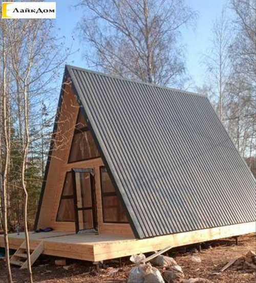 Дом в стиле A-Frame 6x6 под ключ