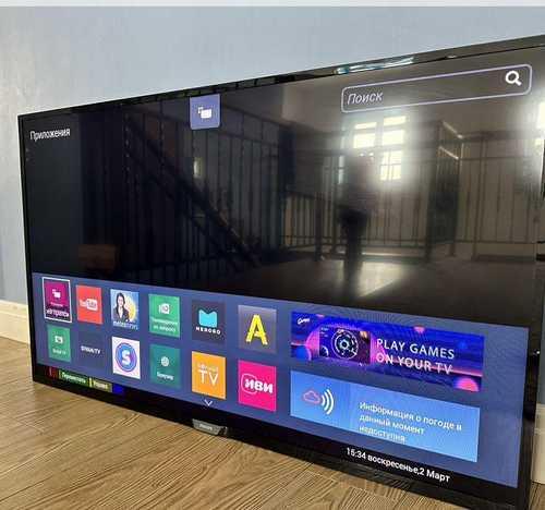 Телевизор SMART tv 43 дюйма