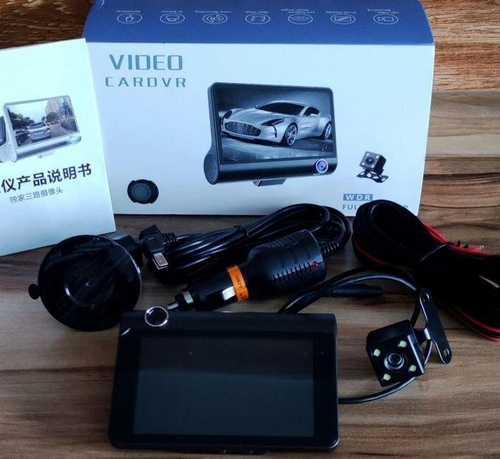 Видеорегистратор video cardvr Full HD 3 камеры