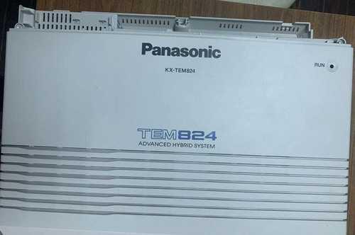 Аналоговая атс Panasonic KX-TEM824+телефоны