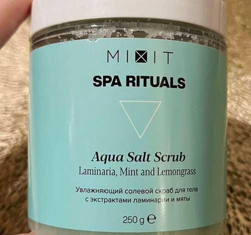 Скраб солевой Mixit aqua salt scrub