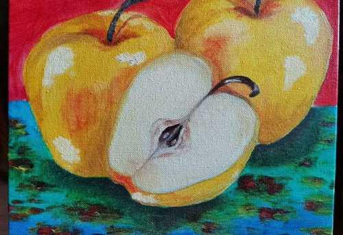 Картина маслом "Яблоки"