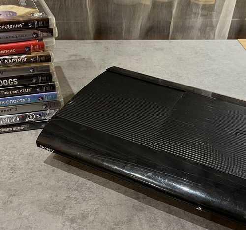 Sony playstation 3 super slim (с играми)