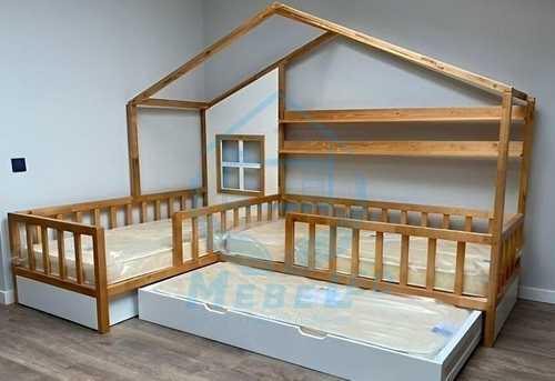 Кровать для 3 детей