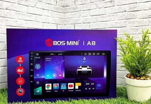 Автомагнитола Bos-mini A8, 2 din, 4/64, 8 ядер,SIM